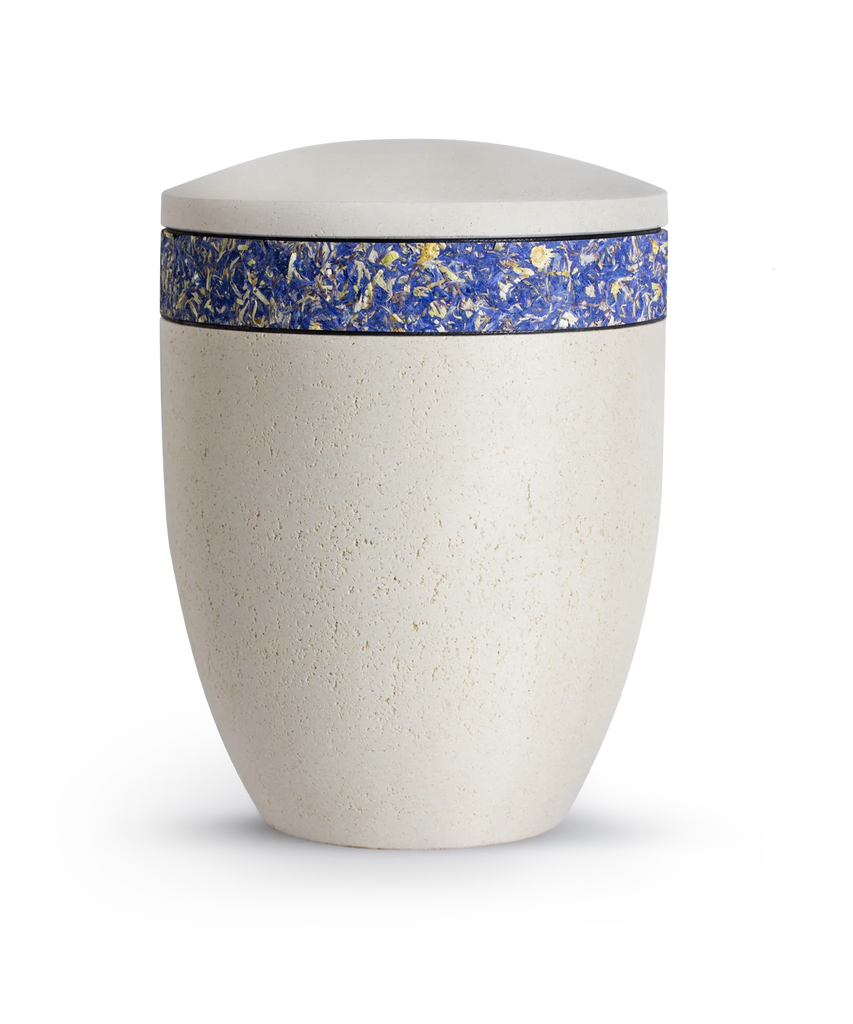 Azure Cornflower Cremation Urn — Afterlife Essentials