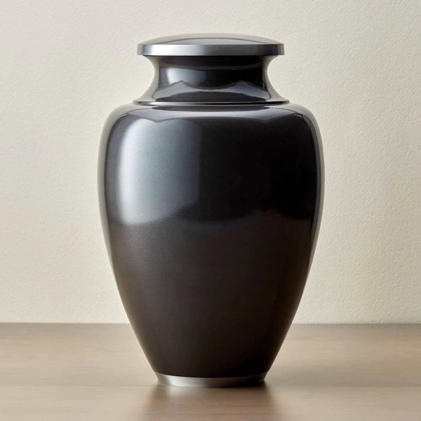 Camden Carbon Gray, Extra Large Cremation Urn — Afterlife Essentials