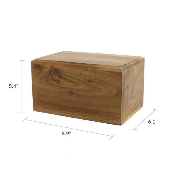 Acacia Box Cremation Urn — Afterlife Essentials