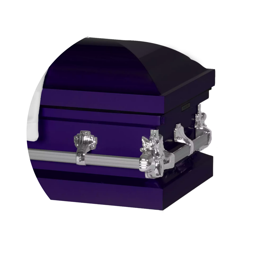 Steel Pet Casket - Purple — Afterlife Essentials