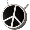 Peace Sign Cremation Jewelry — Afterlife Essentials