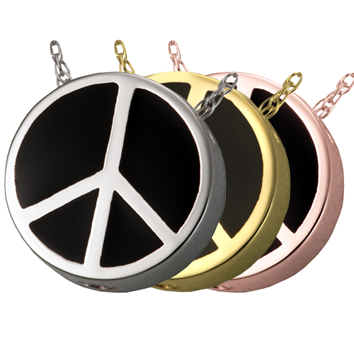 Peace Sign Cremation Jewelry — Afterlife Essentials