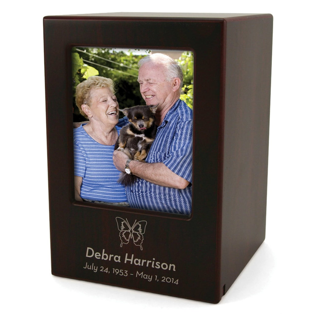 Cherry Large/Adult Photo Cremation Urn — Afterlife Essentials