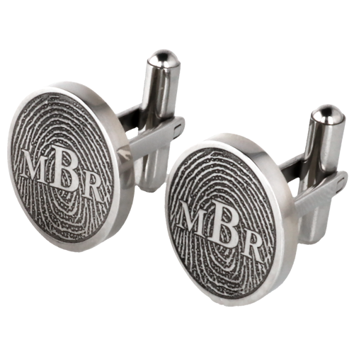 Sterling Silver Cuff Links Fingerprint Memorial Jewelry — Afterlife ...