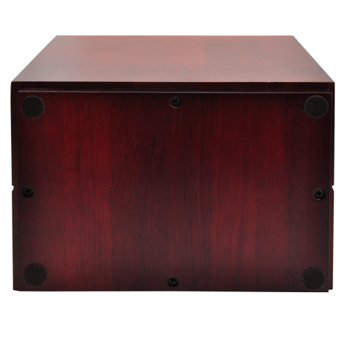 Cherry Finish Over-Sized Wood Urn- Cube 370 cu — Afterlife Essentials