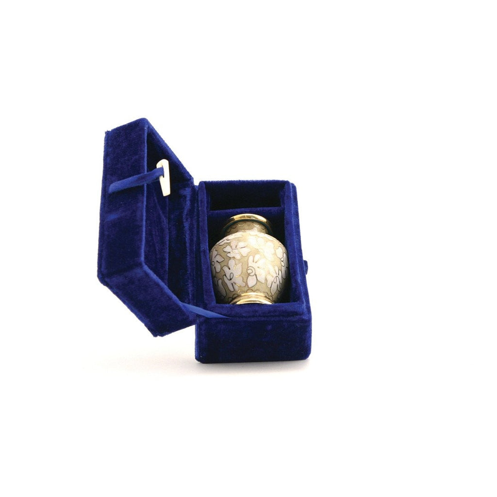 Blue Velvet Keepsake Box Cloisonne — Afterlife Essentials