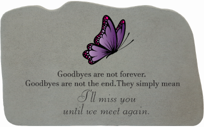 Memorial Gift Goodbyes are..w/purple butterfly — Afterlife Essentials